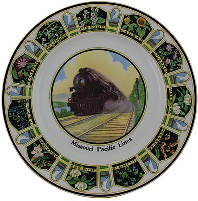 Lot 204: MP STATE FLOWERS SERVICE PLATE