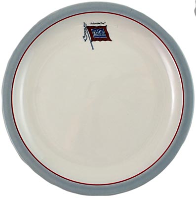 Lot 221: WABASH BANNER DINNER PLATE