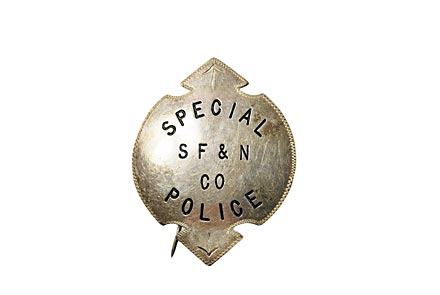 Lot 87: SF&N CO SPECIAL POLICE BADGE