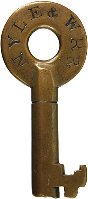 Lot 366: NYLE&WRR (New York Lake Erie & Western) KEY
