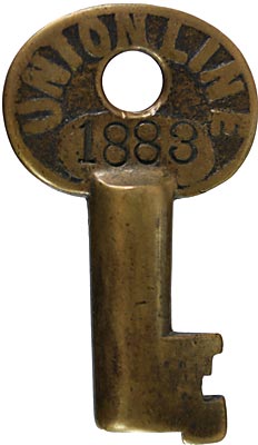 Lot 398: UNION LINE 1883 KEY