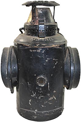 Lot 452: GNRY SEMAPHORE LAMP