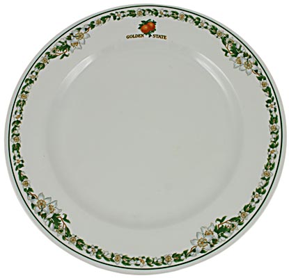 Lot 213: SP GOLDEN STATE SERVICE PLATE