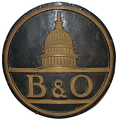 Lot 127: B&O CAPITAL FRONT END NOSE PLATE